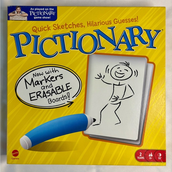Mattel | Toys | Mattel Pictionary Classic Game To Enjoy With Family And ...